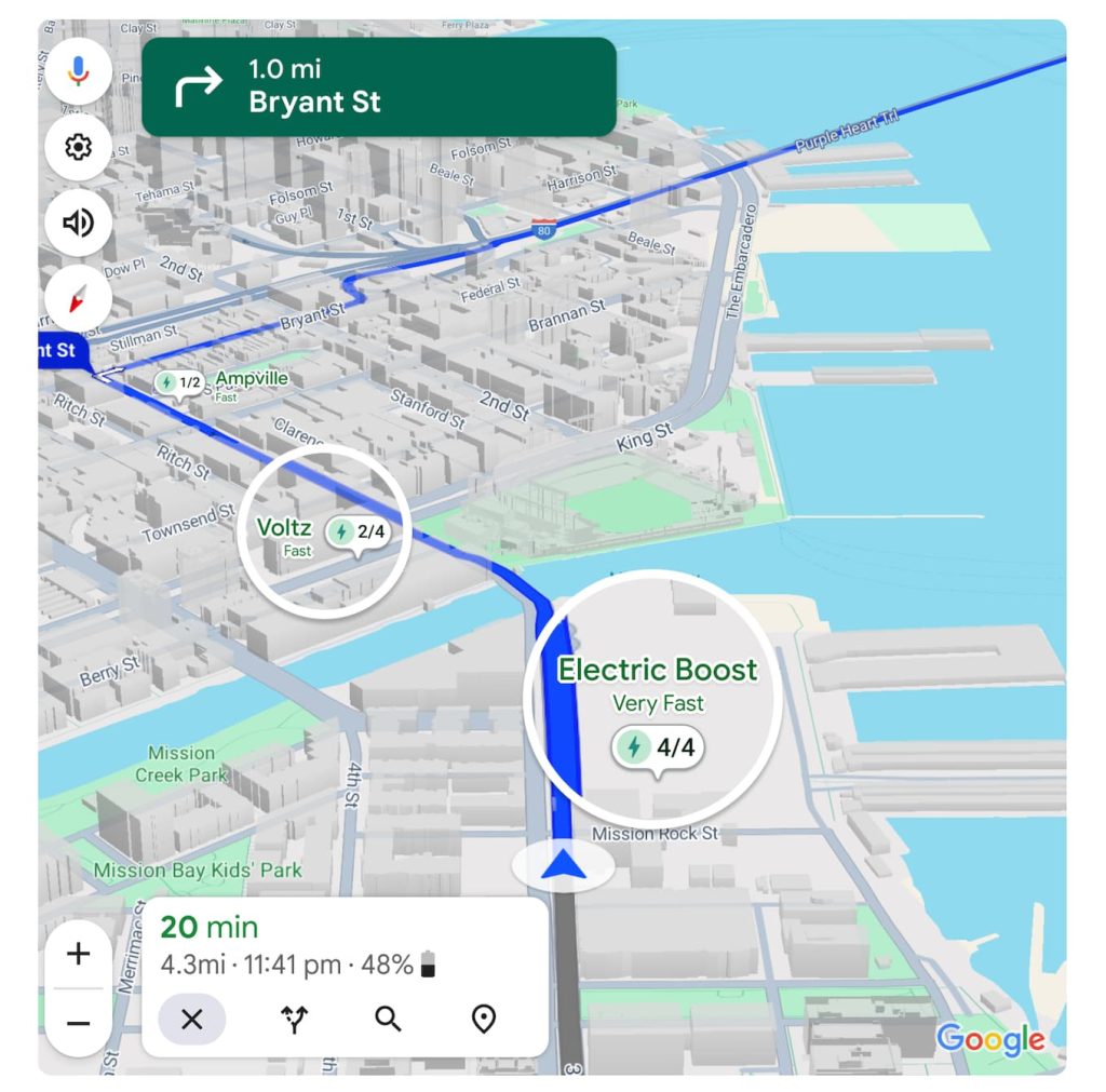 Google Maps will show transit, walking alternatives next to driving
