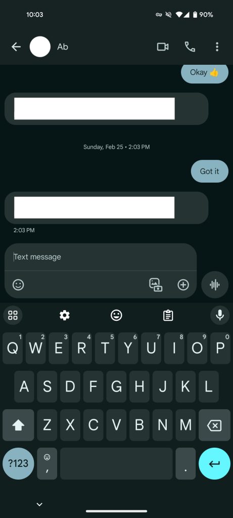 Google Messages preps single-line text field redesign