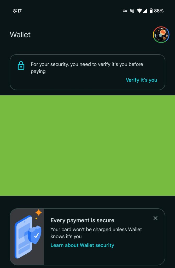 Google Wallet rolls out 'Verification settings' on Android