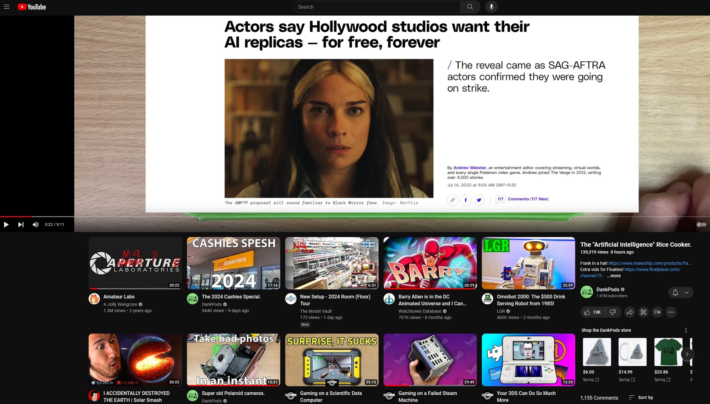 YouTube tests moving title and comments to sidebar; no one likes it