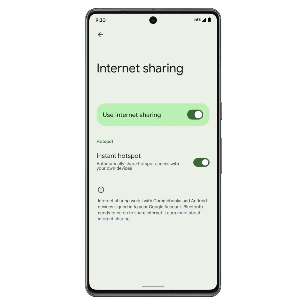 Android adding Cross-device services: Call casting, Instant hotspot
