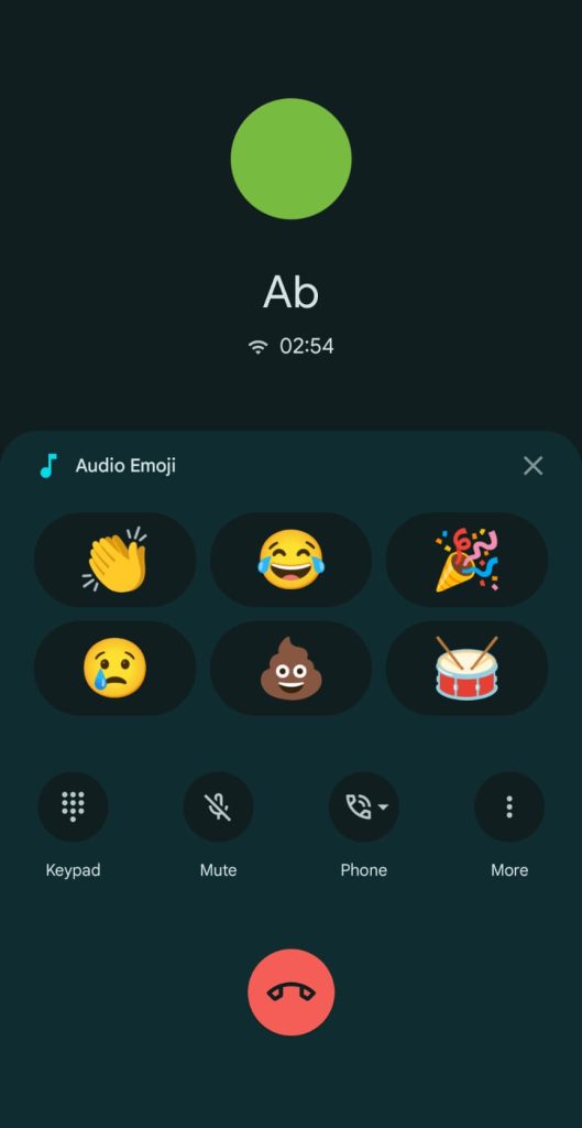 Audio Emoji in Pixel Phone app widely rolling out [U]