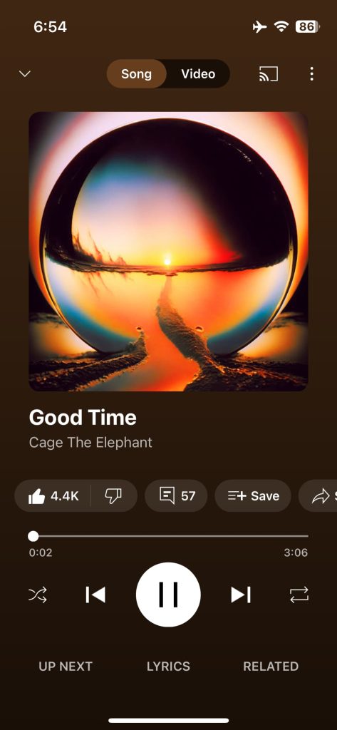 YouTube Music rolls out Now Playing gradient redesign on iPhone