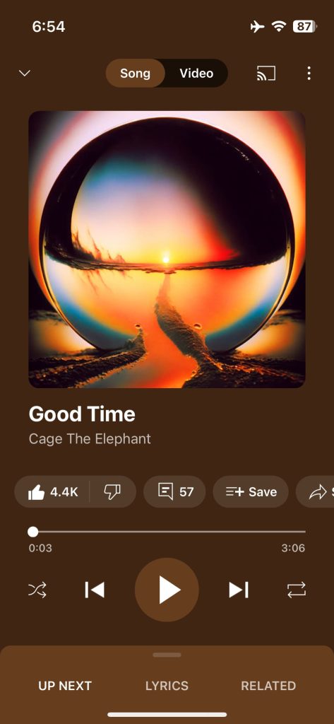 YouTube Music rolls out Now Playing gradient redesign on iPhone