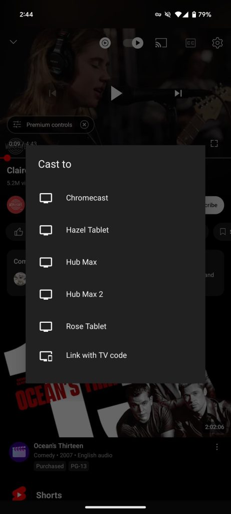 YouTube app rolling out Cast menu redesign, no Disconnect button