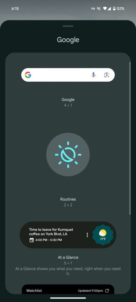 Android 15 lets you ‘Add’ widgets without dragging to homescreen
