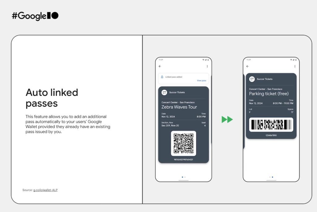 Google Wallet adding pass notifications, creating digital text passes