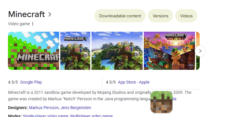 Google Search gets a Minecraft Easter egg on 15th anniversary
