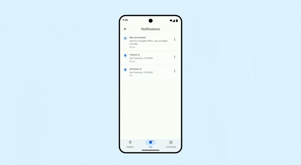Here’s the new Google Maps bottom bar with fewer tabs