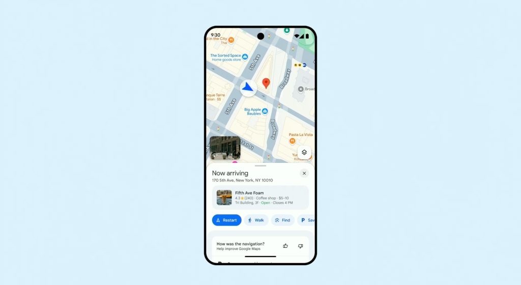 Here’s the new Google Maps bottom bar with fewer tabs