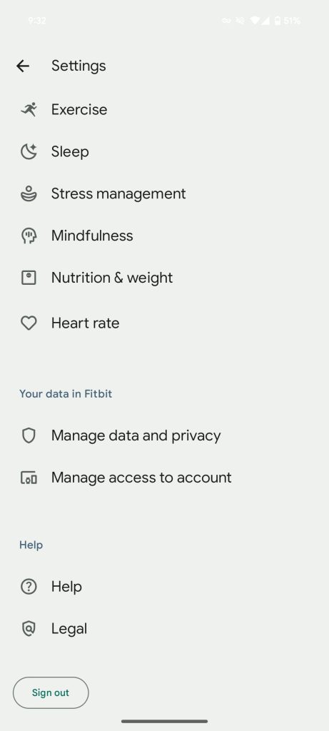 Fitbit redesigns app settings with Material You