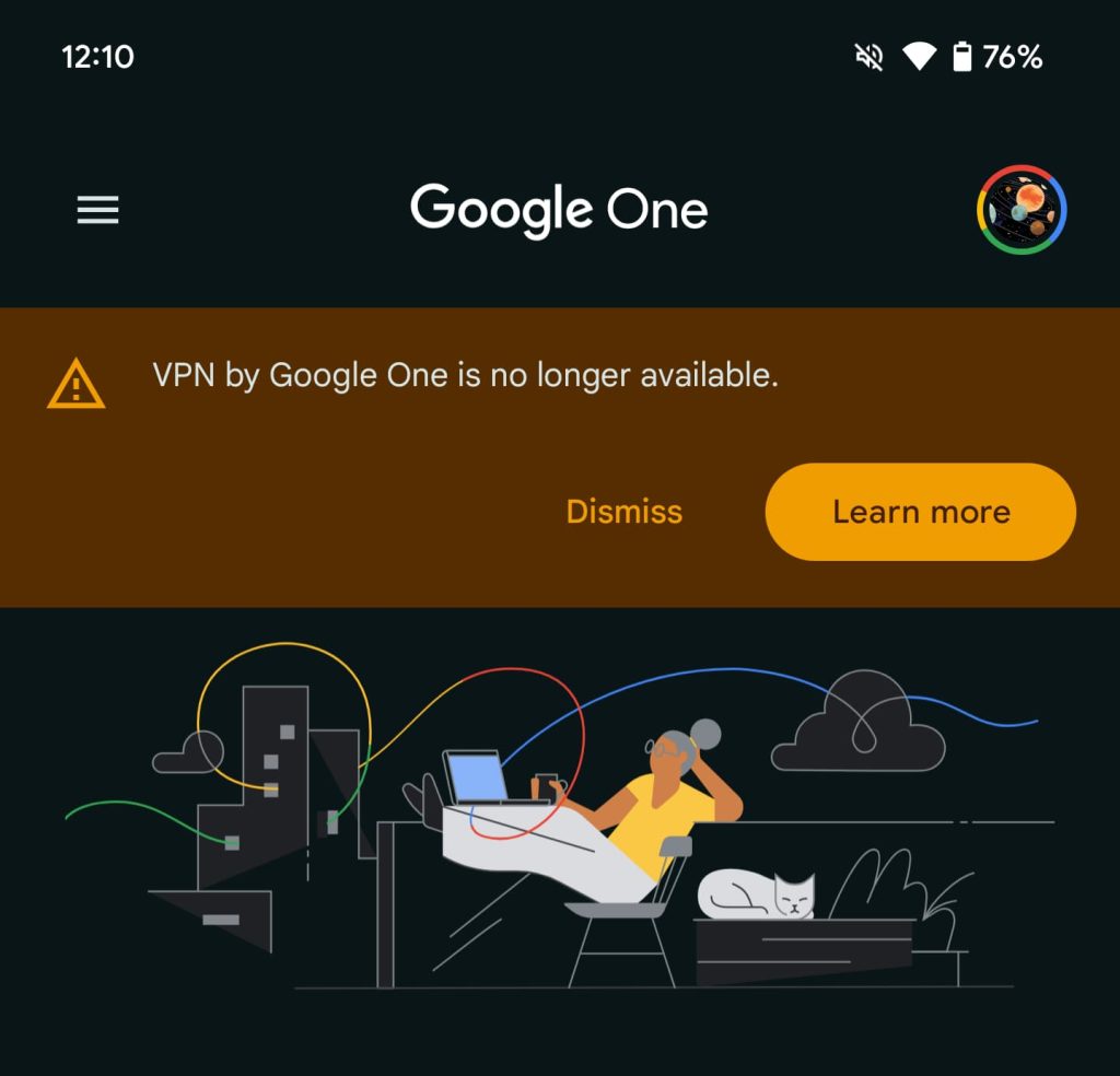 VPN by Google One shuts down