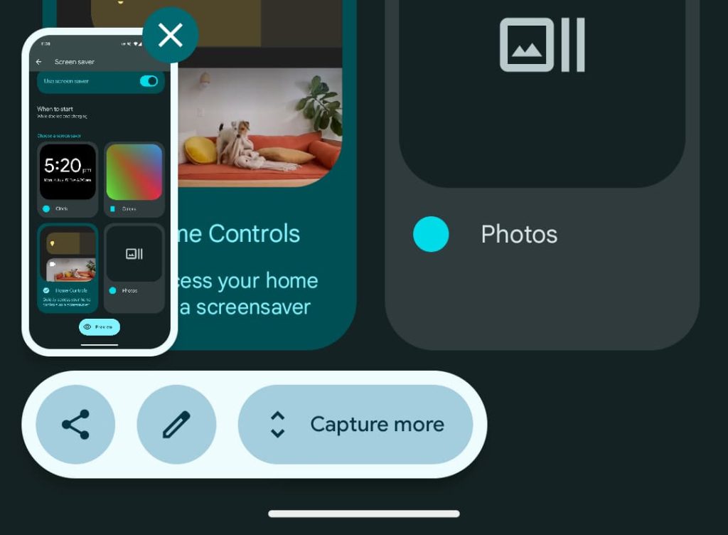 Android 15: Screenshot preview redesign, Markup preps AI stickers