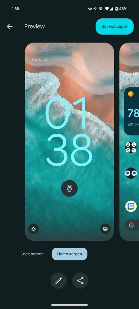 Android 15 wallpaper picker might let you share AI backgrounds
