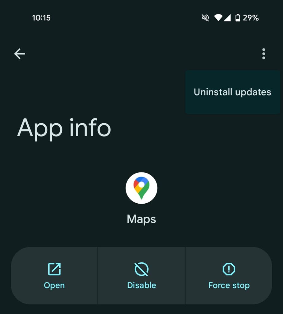 Google Maps beta crashing in Android Auto