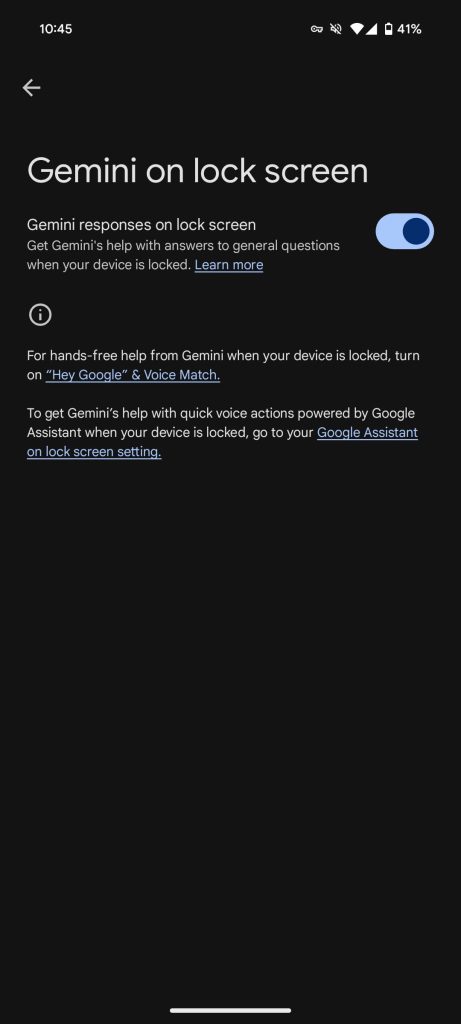 Gemini now answers general questions on Android lockscreen