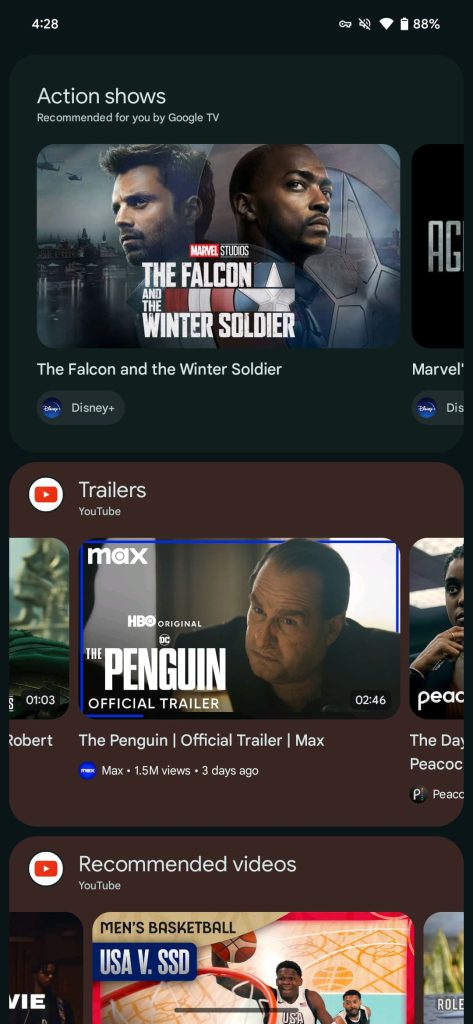 Google Play's new 'Collections' widget is a mini Google Now