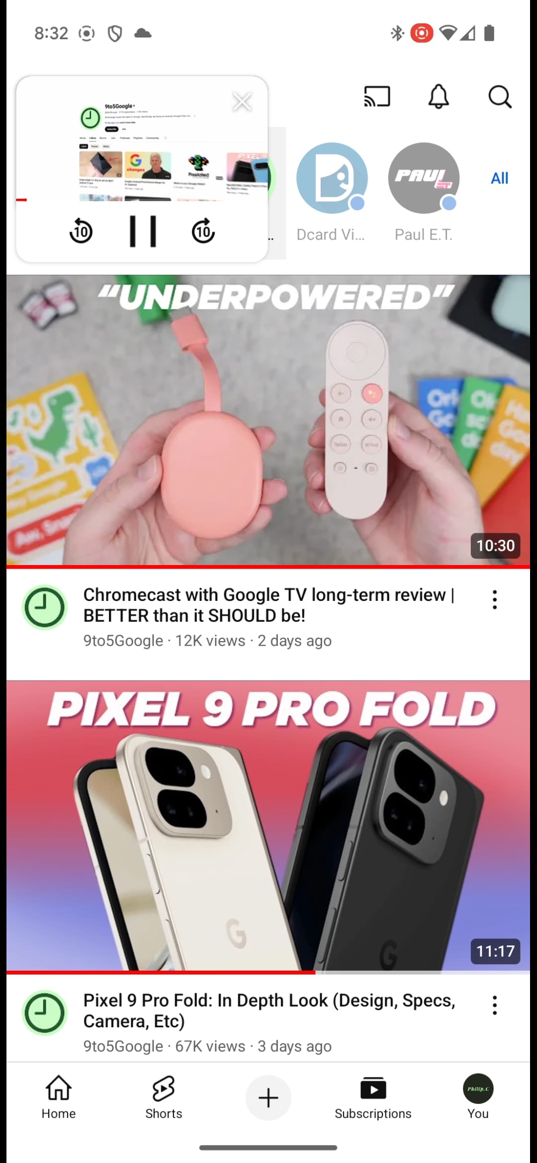 YouTube app miniplayer redesign works like picture-in-picture