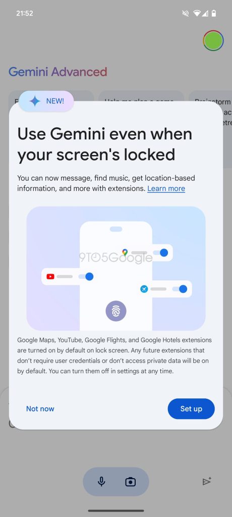 Google might let you talk to Gemini Live in the background