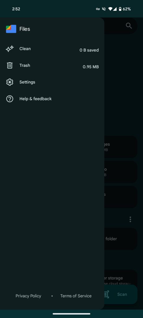 Google's Android apps have inconsistent navigation drawers