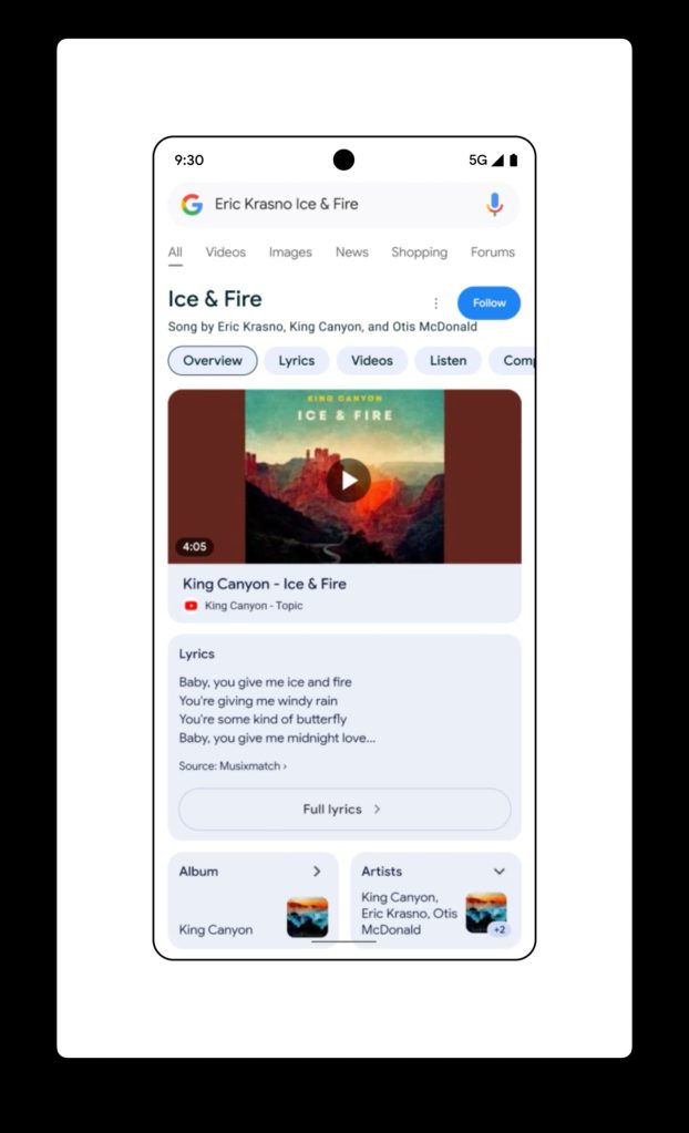 Circle to Search adds song lookup, Gemini TalkBack coming