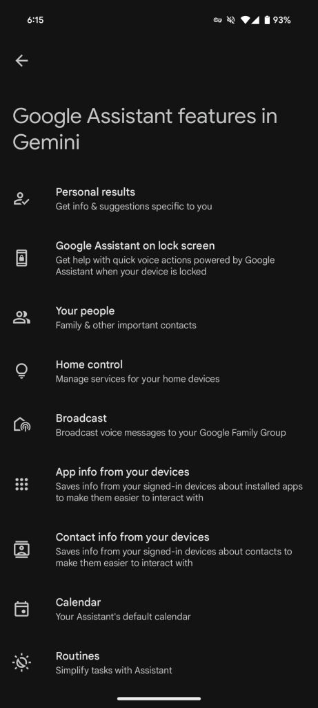 Gemini can finally start Google Assistant Routines