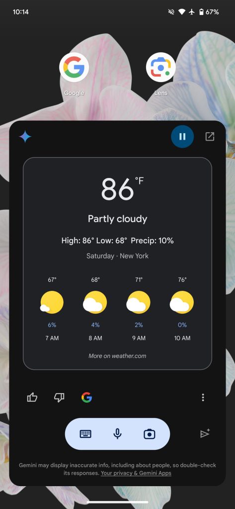 Gemini glows with new floating overlay panel, rolling out [U]