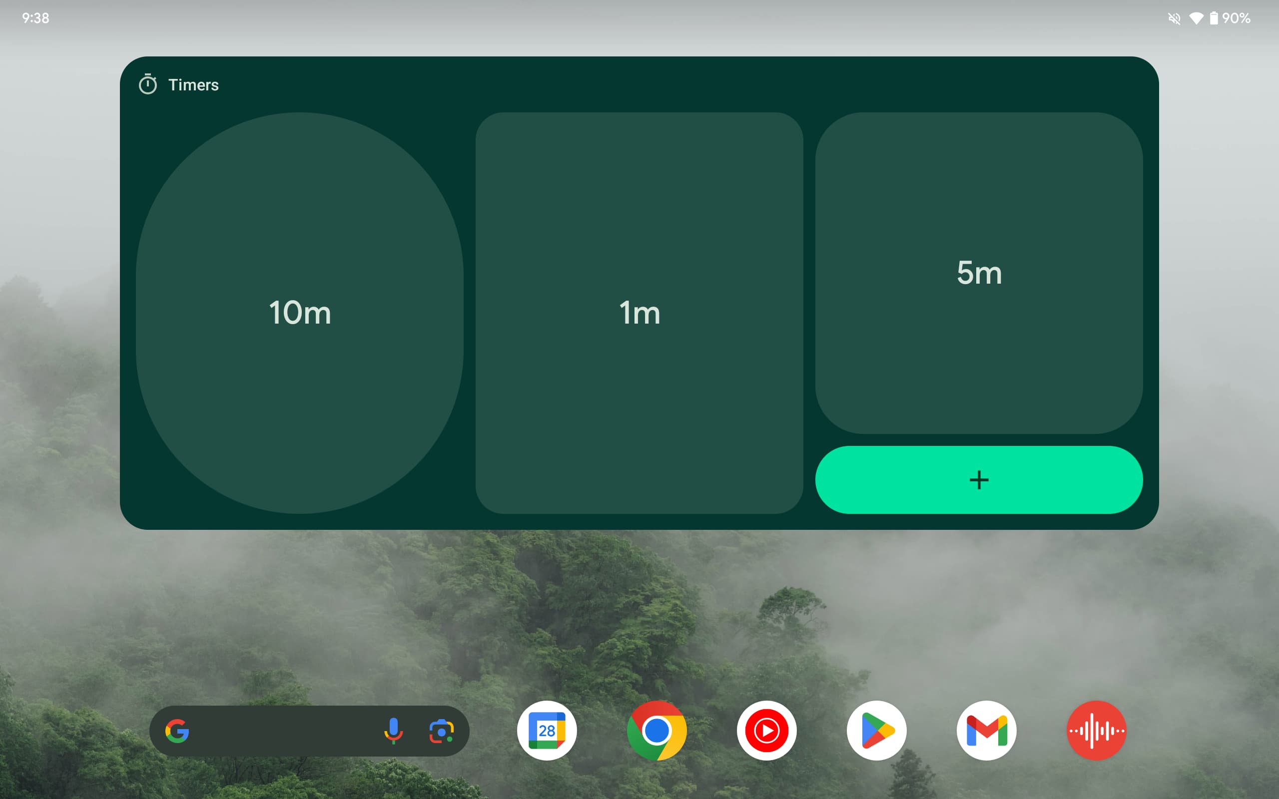 Google Clock rolling out new Timer Starter widget