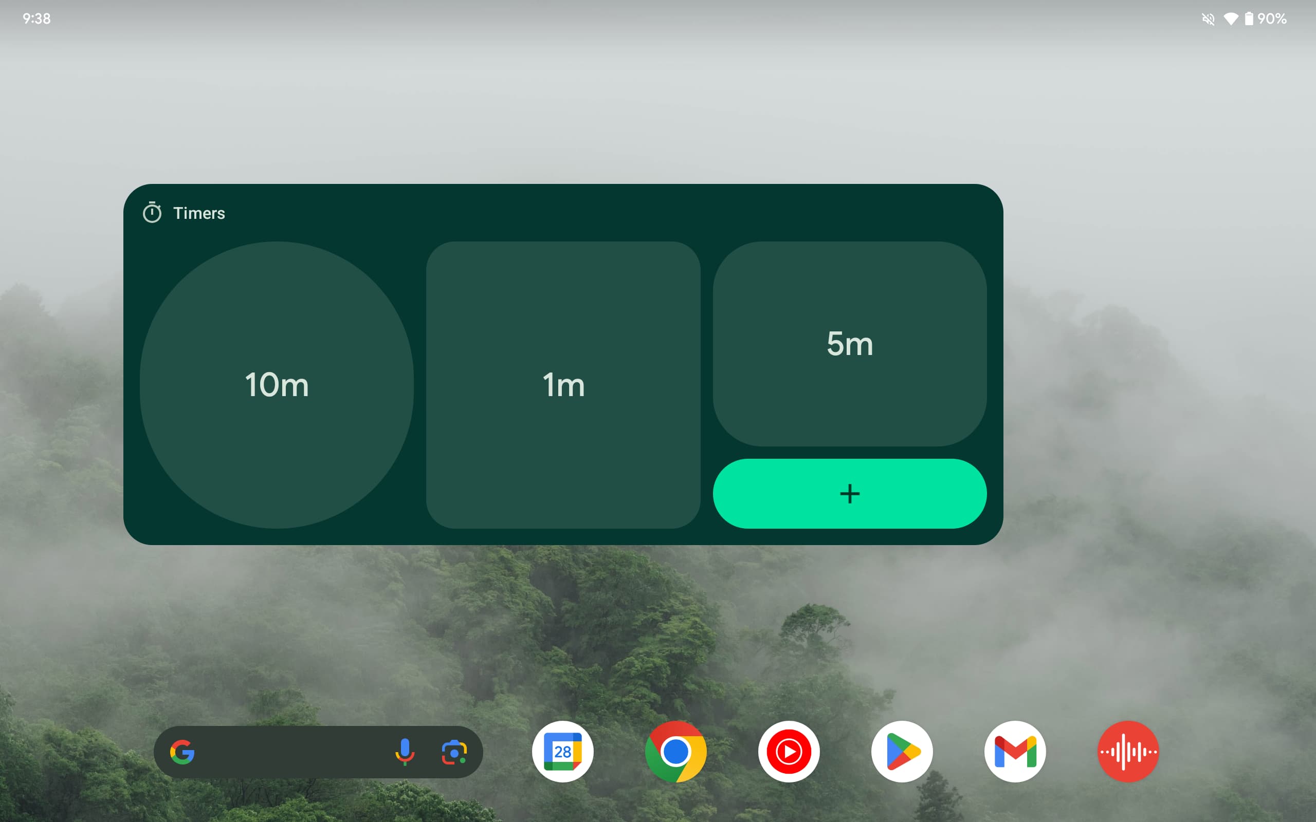 Google Clock rolling out new Timer Starter widget