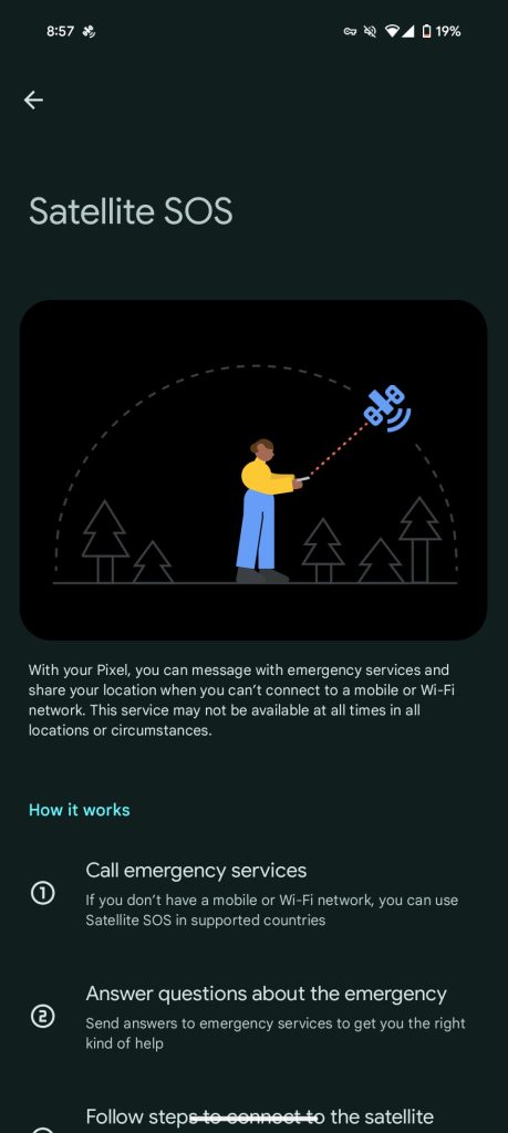 How to officially demo Satellite SOS on the Pixel 9