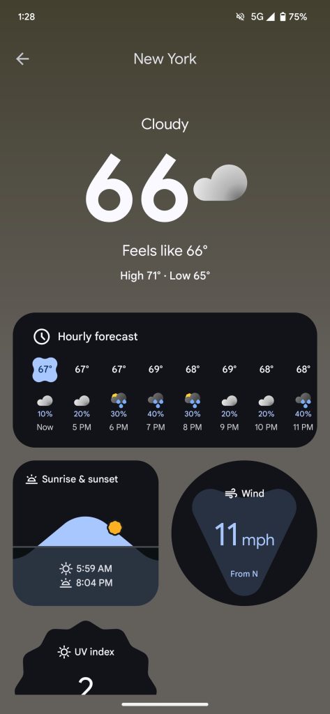Pixel Weather will have notifications, 'Weather map,' AI summaries