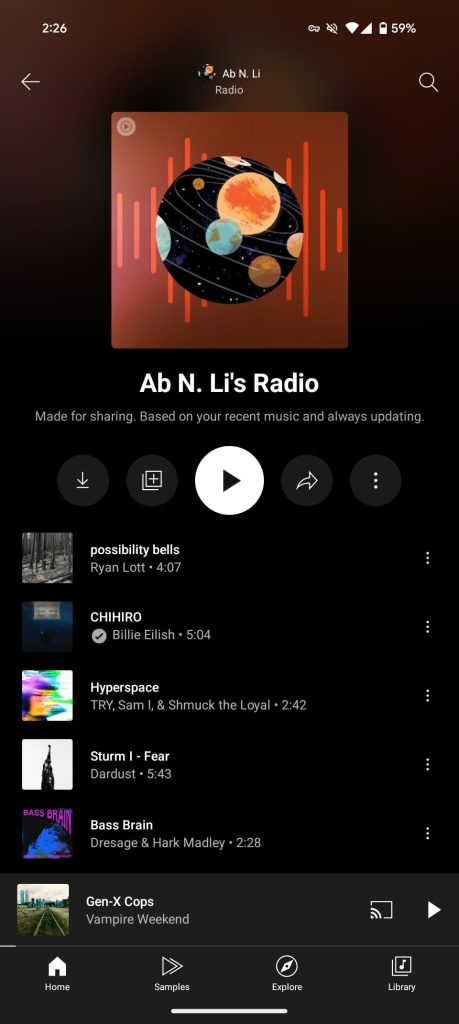 YouTube Music rolling out shareable 'personal radio' [U]