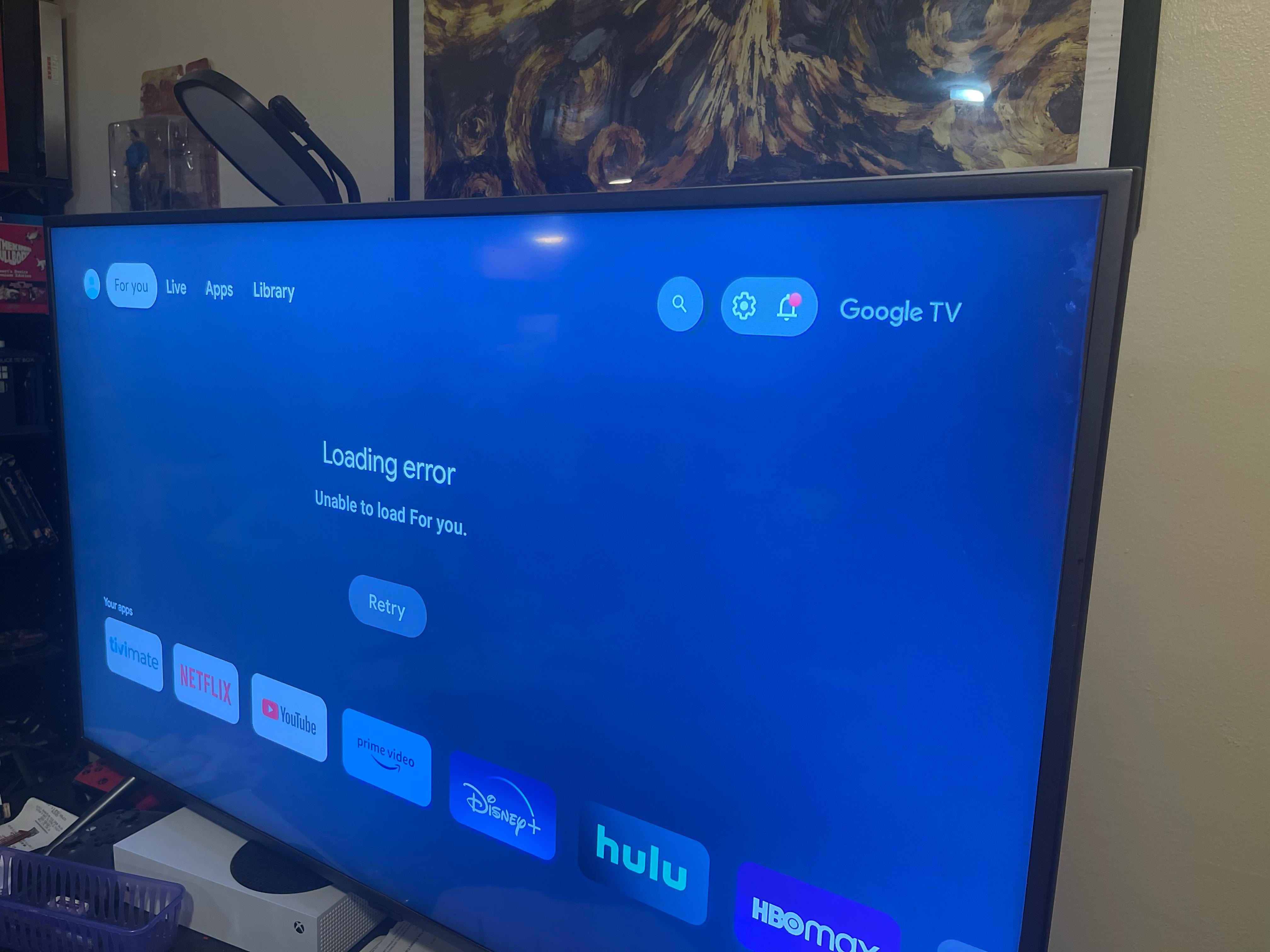 Google TV rolling out fix for 'loading error' on homescreen