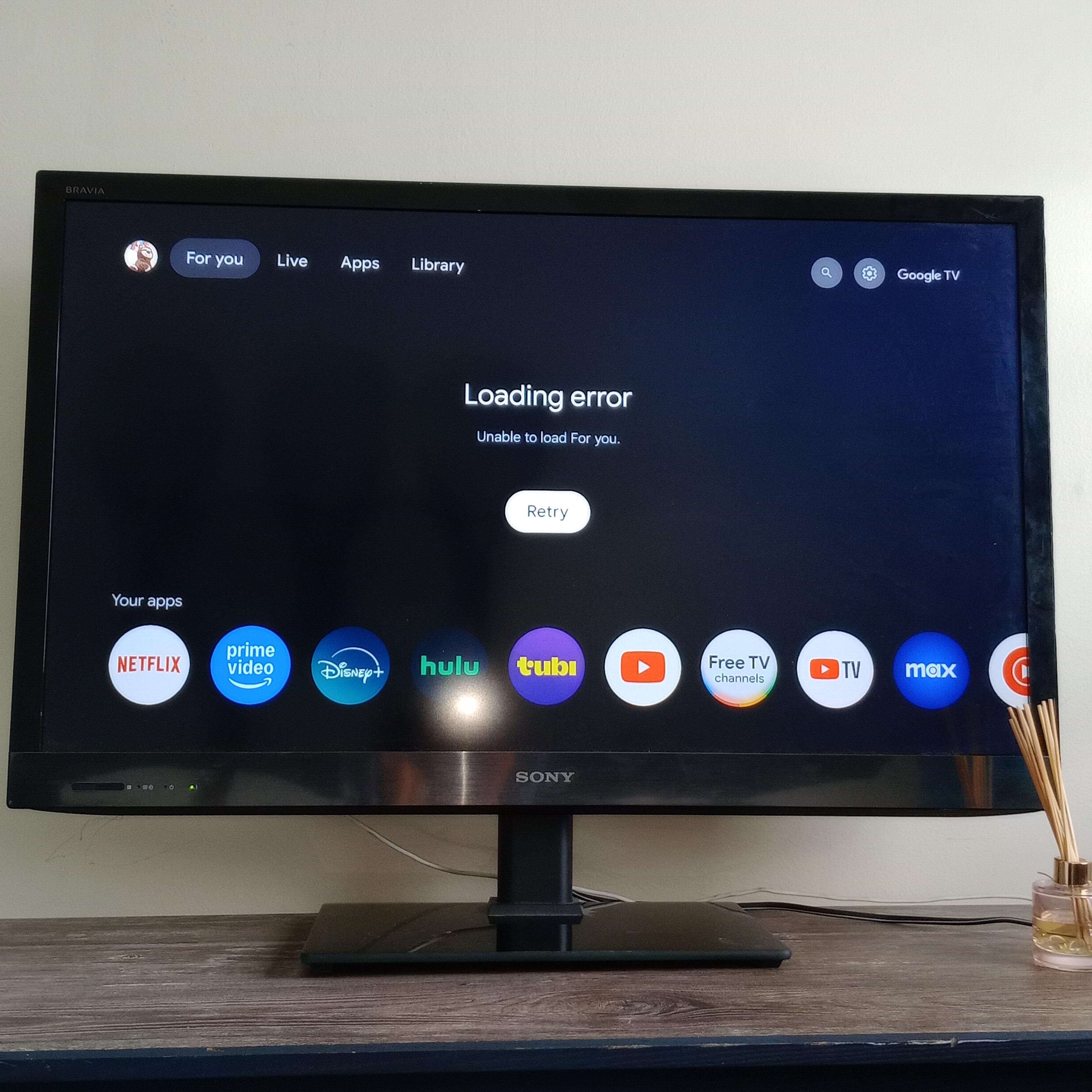 Google TV rolling out fix for 'loading error' on homescreen