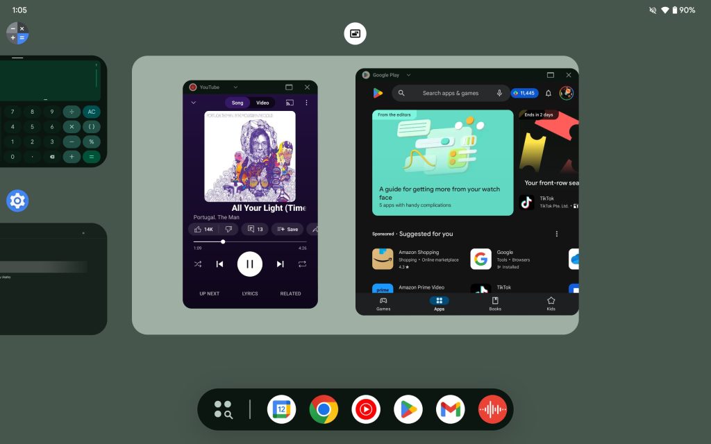 Android 15 QPR1 Beta adds desktop windowing for Pixel Tablet