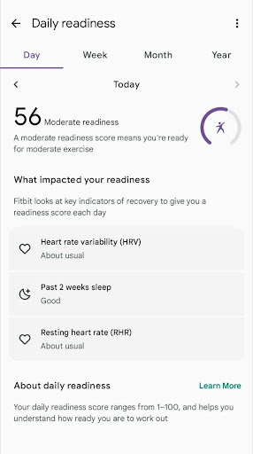 Fitbit rolling out free daily readiness score to watches, trackers