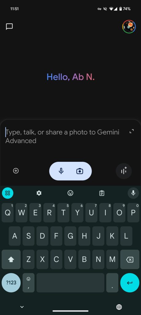 Google redesigns Gemini homescreen on Android again