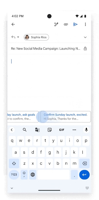 Gmail rolling out Gemini-powered Contextual Smart Replies