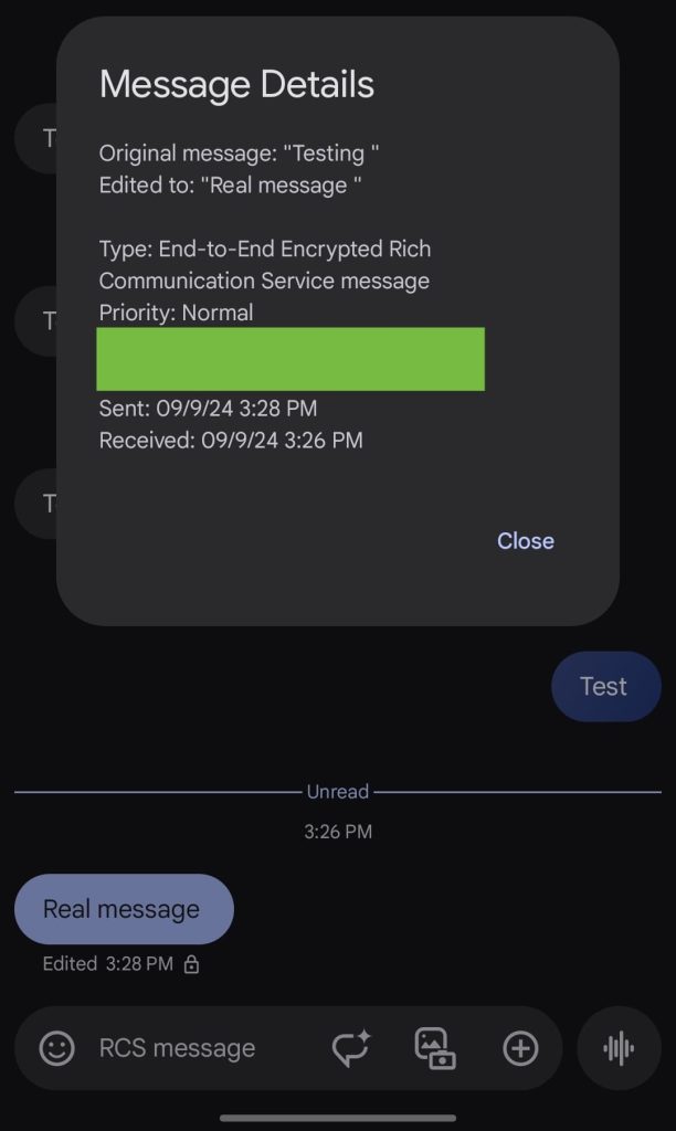 Google Messages RCS message editing more widely rolling out