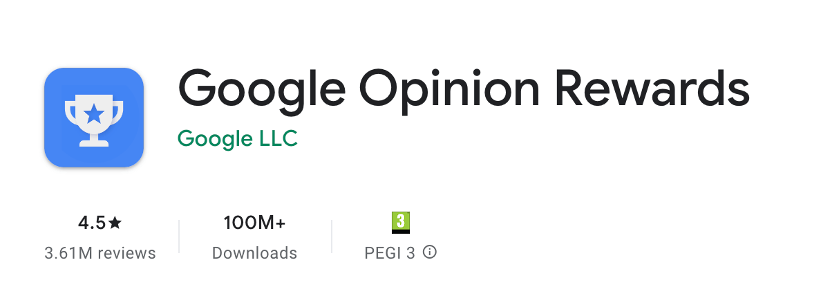 Google Opinion Rewards reaches 100 million Play Store downloads