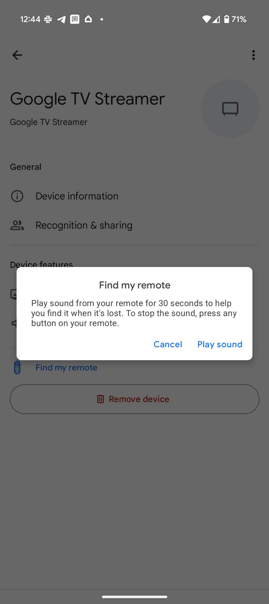 How to find your Google TV remote from the Google Home app