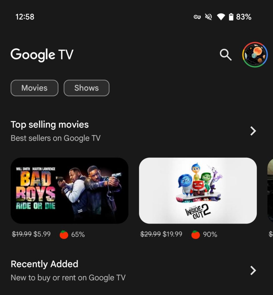 Google TV redesign continues move away from search bar