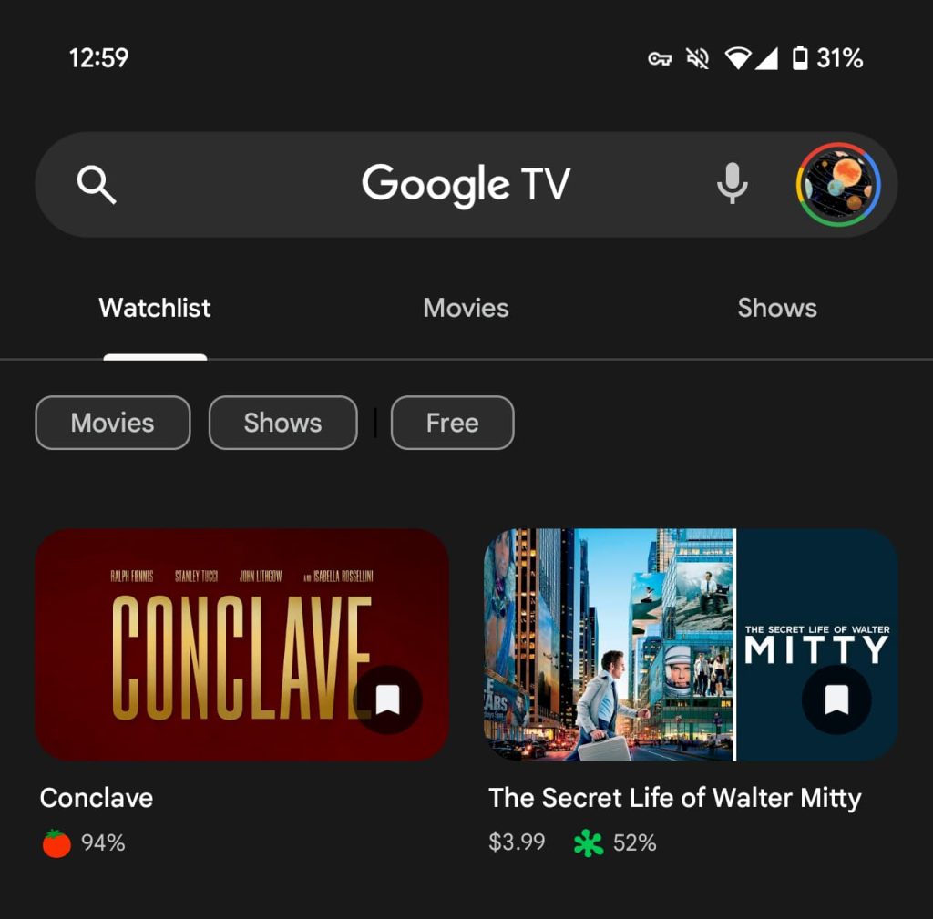 Google TV redesign continues move away from search bar