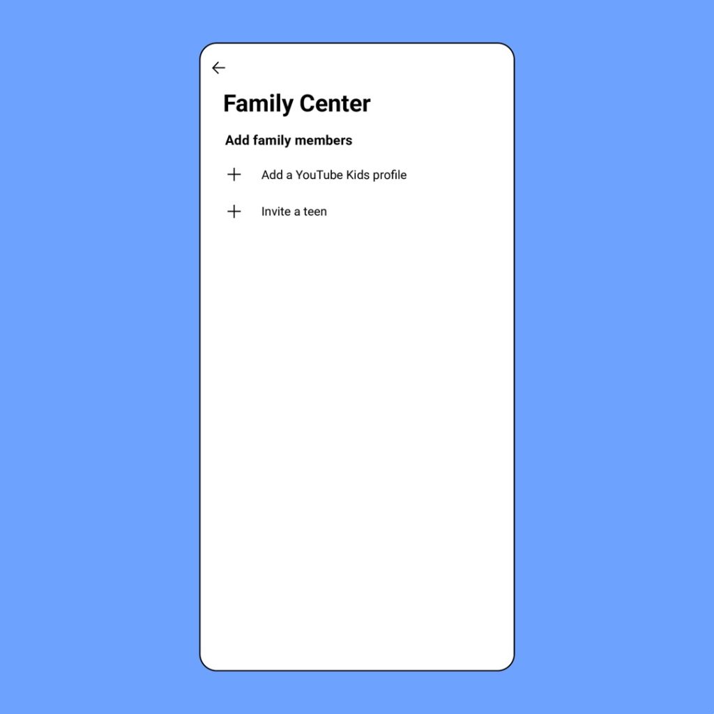 YouTube Family Center links parent and teen accounts