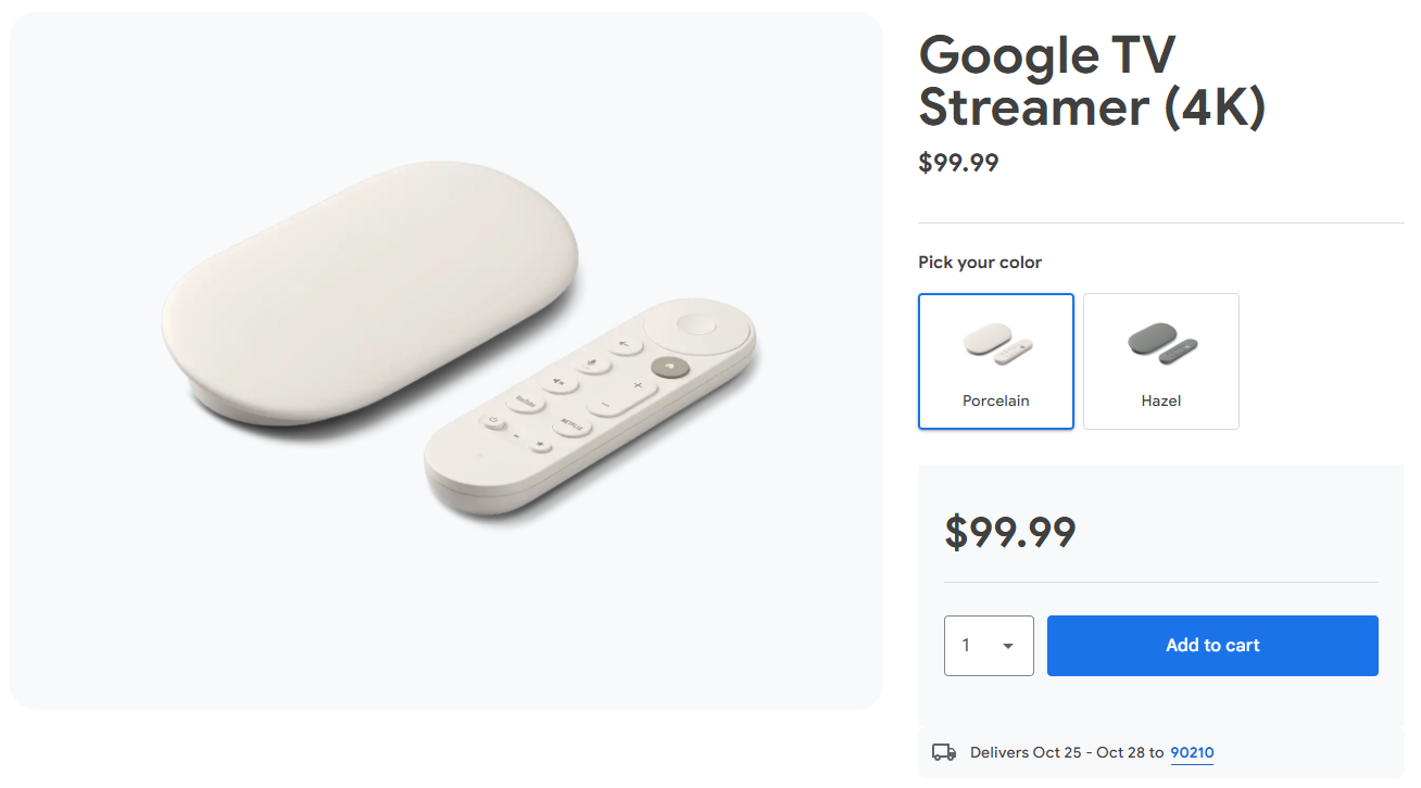 Where to buy Google TV Streamer with fastest shipments