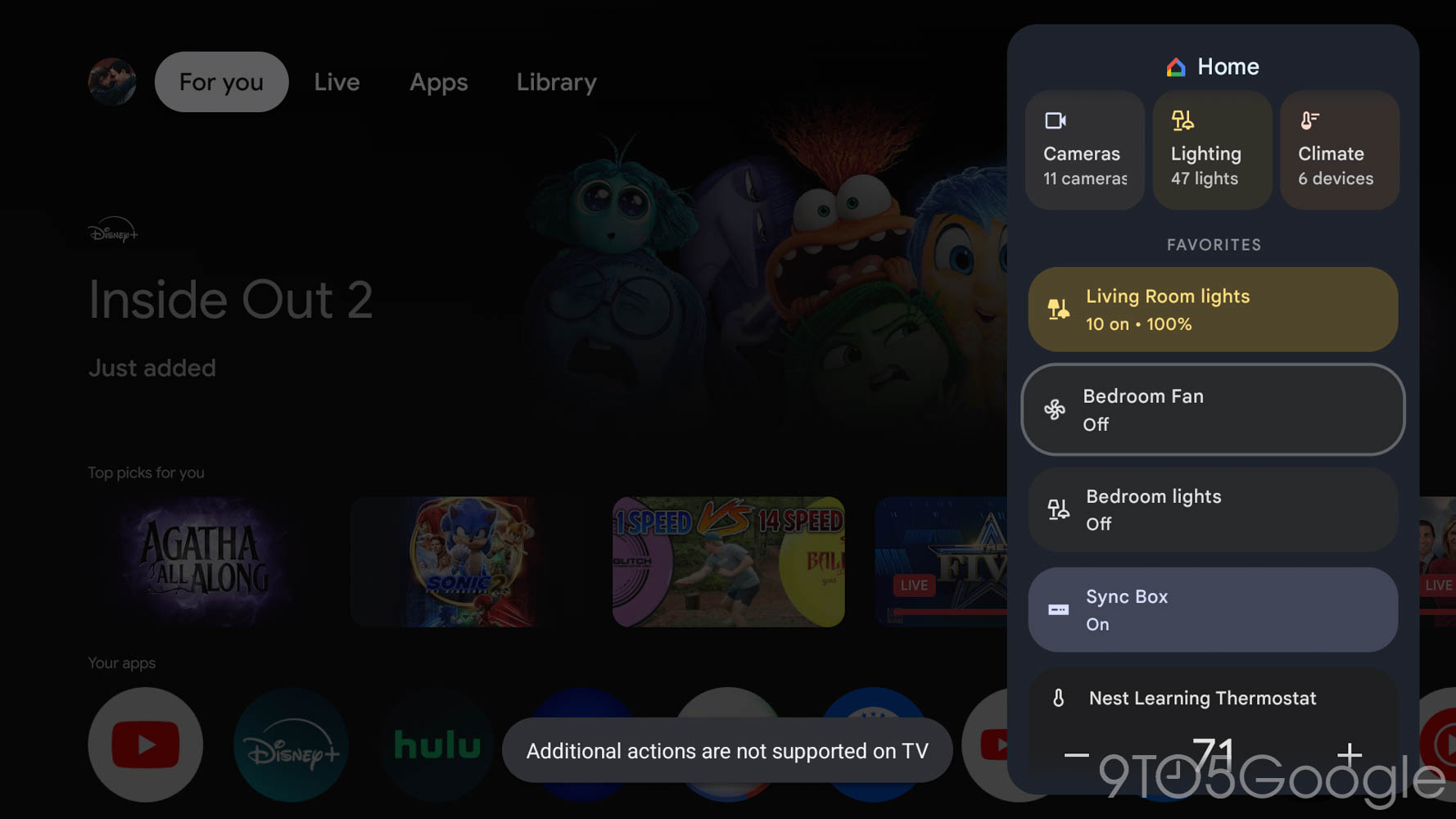 Google TV Home Panel is limited, here's what it can do