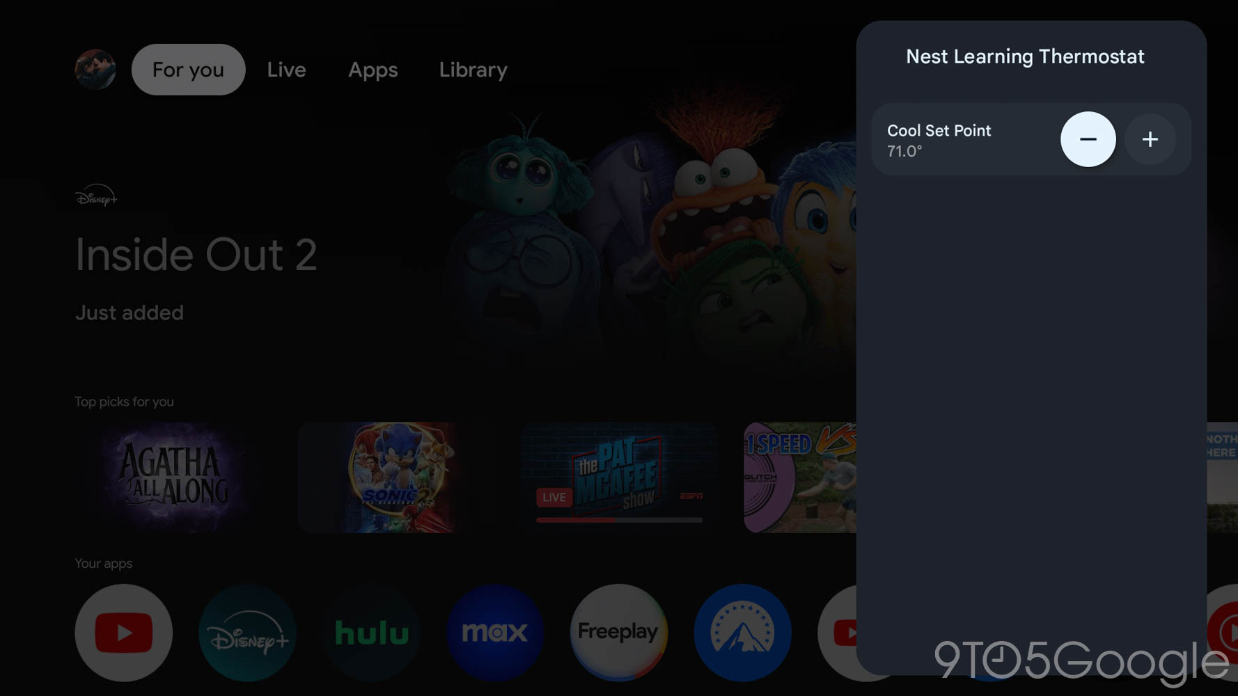 Google TV Home Panel is limited, here's what it can do
