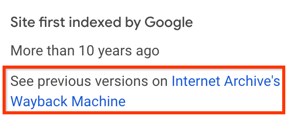Google Search now links directly to The Internet Archive