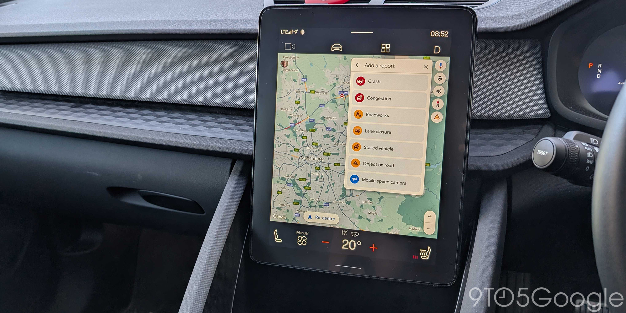 Android Automotive gains Google Maps incident reporting function