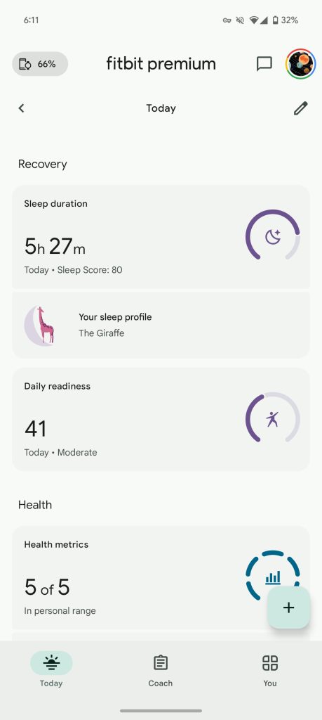 Yes, Fitbit subtly tweaked the app’s color palette